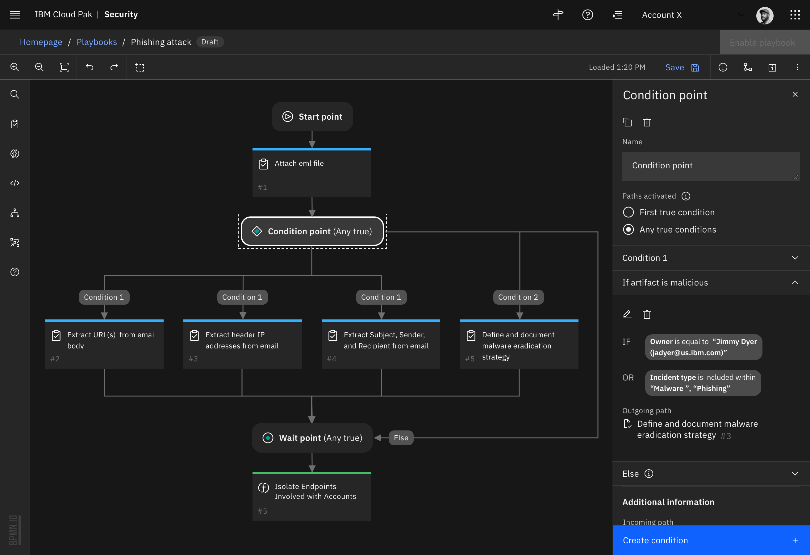 If Design Qradar Soar Playbook Designer
