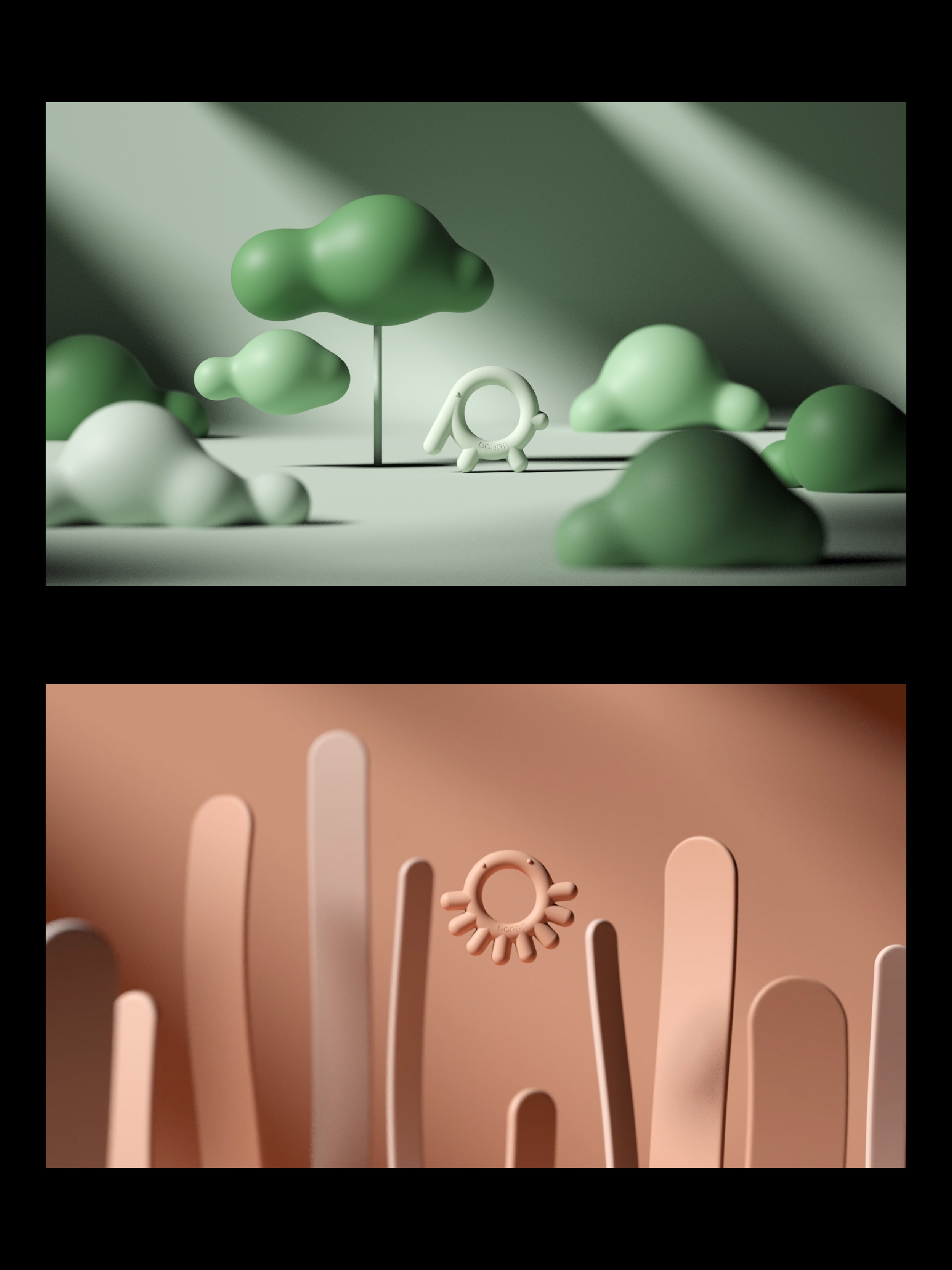 iF Design - BORRN Animal Teether Animation