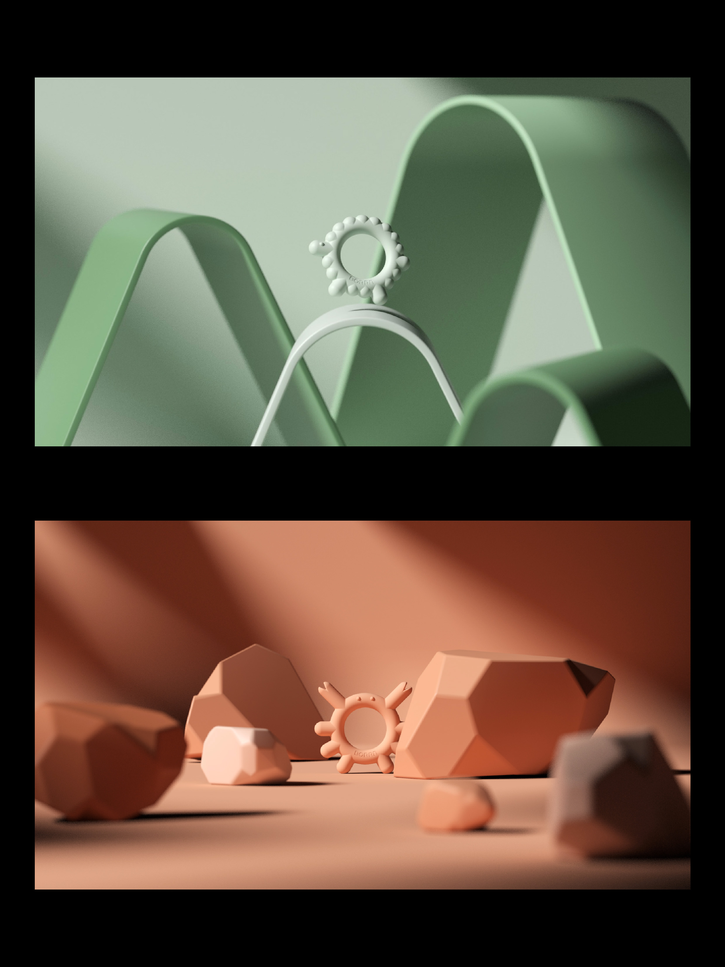 iF Design - BORRN Animal Teether Animation