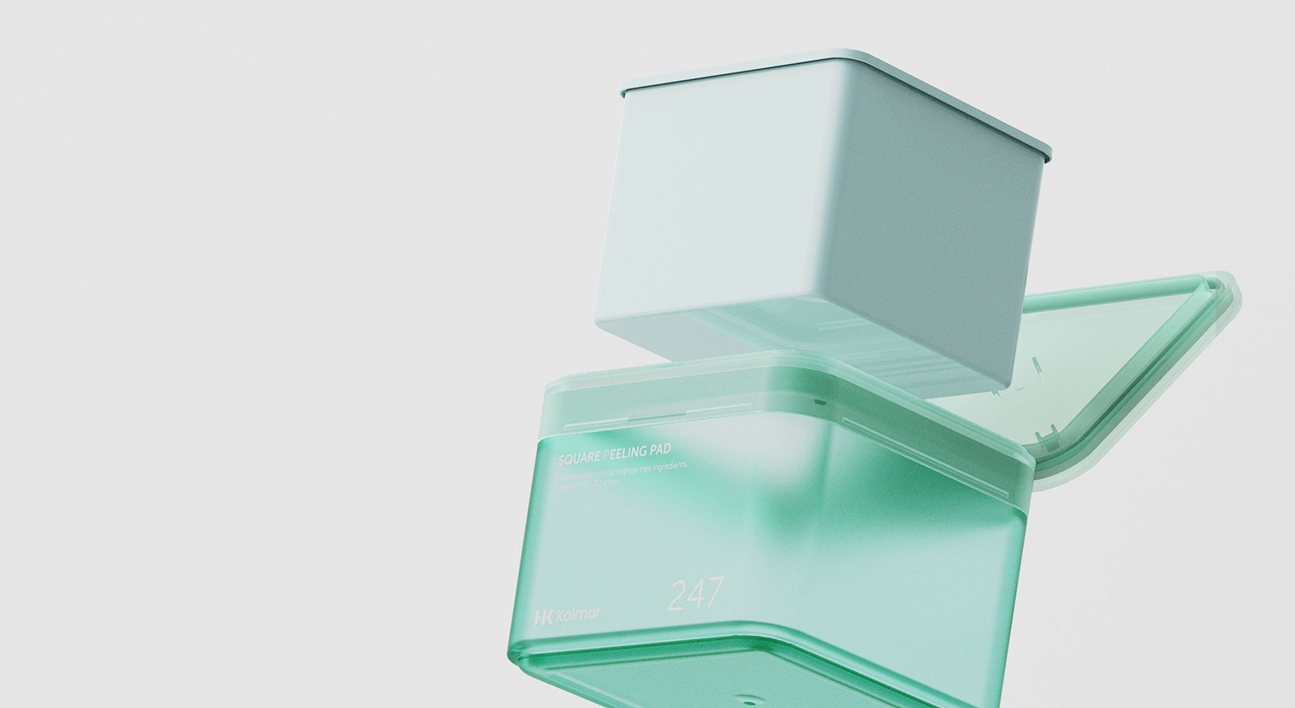 iF Design - Round Square Pad Container