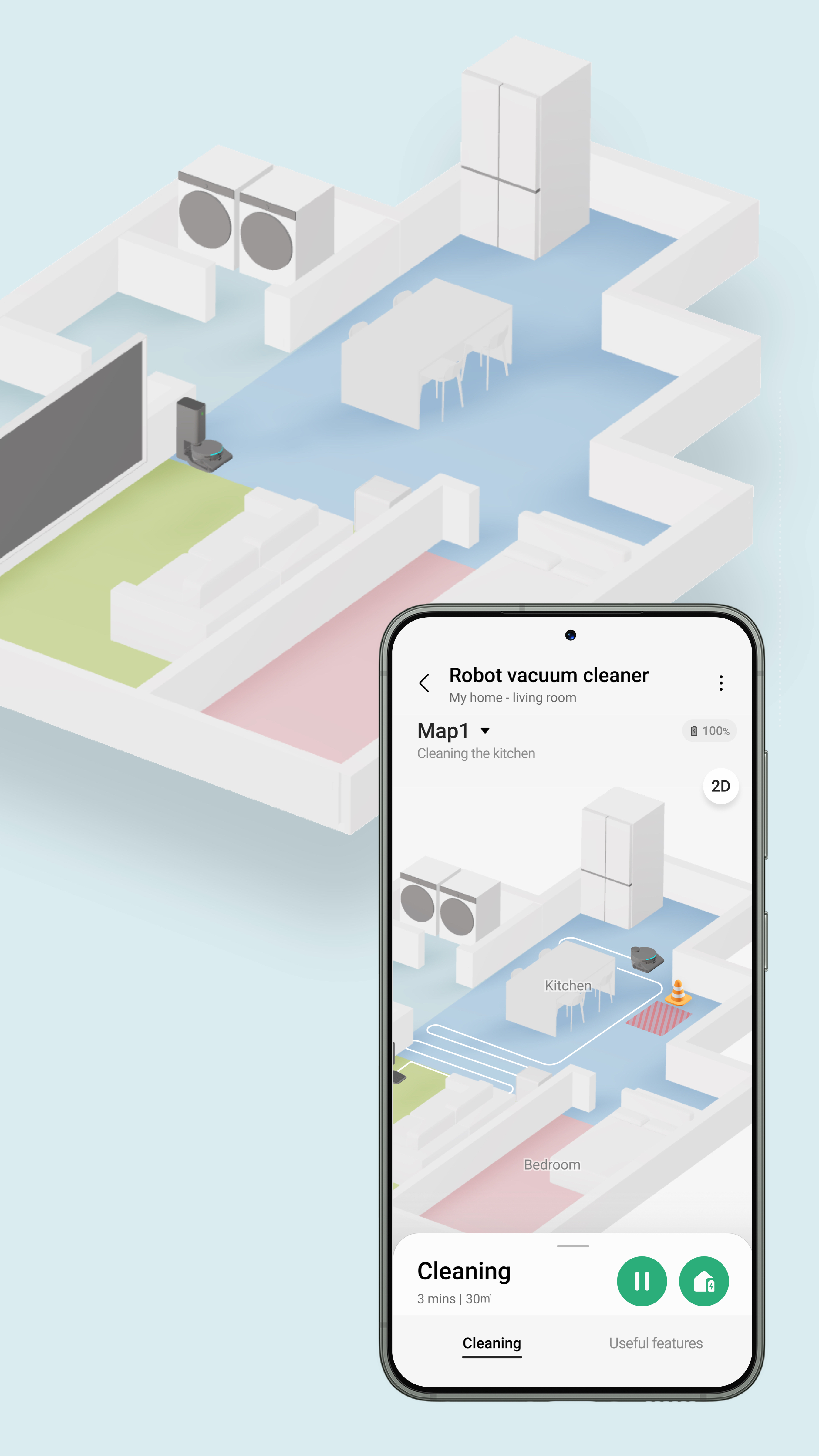 Robot vacuum with mapping store