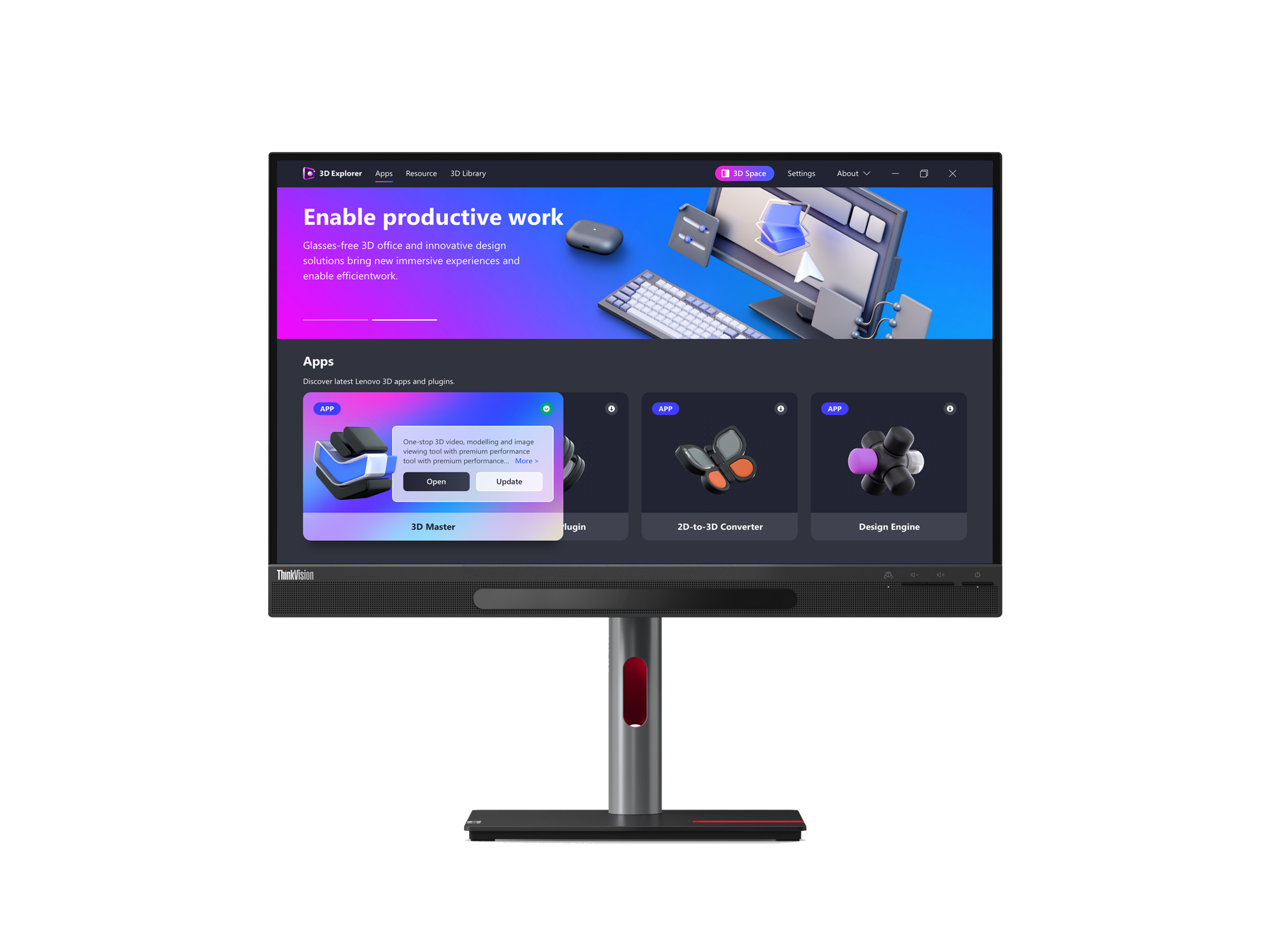 iF Design - ThinkVision 27 3D Monitor