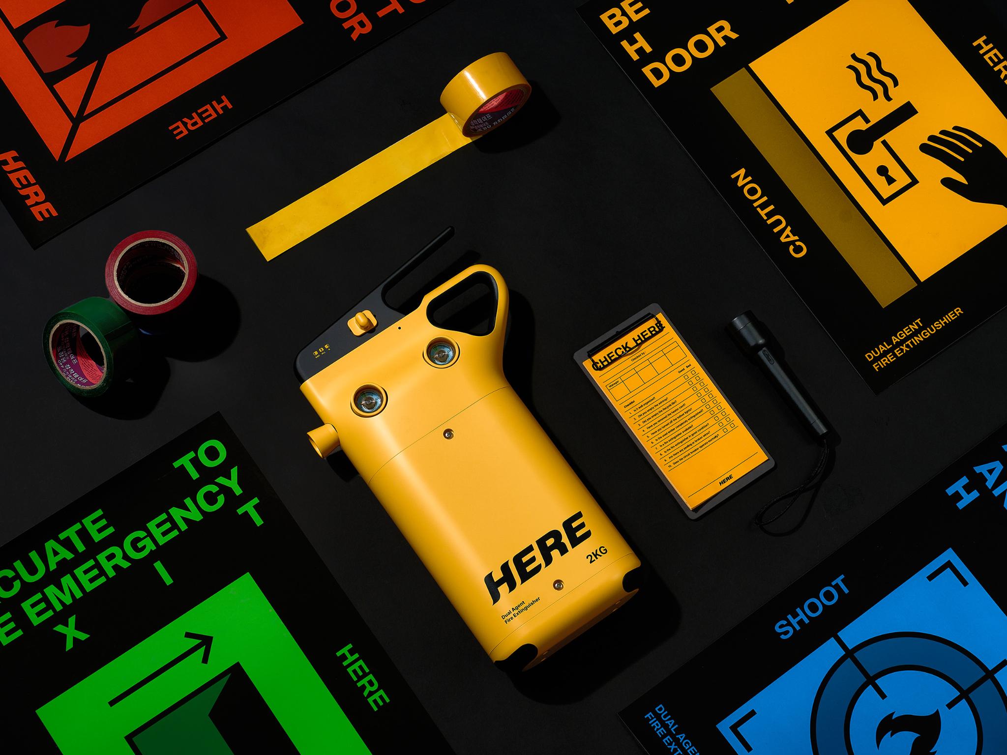 iF Design - Fire extinguisher "HERE"