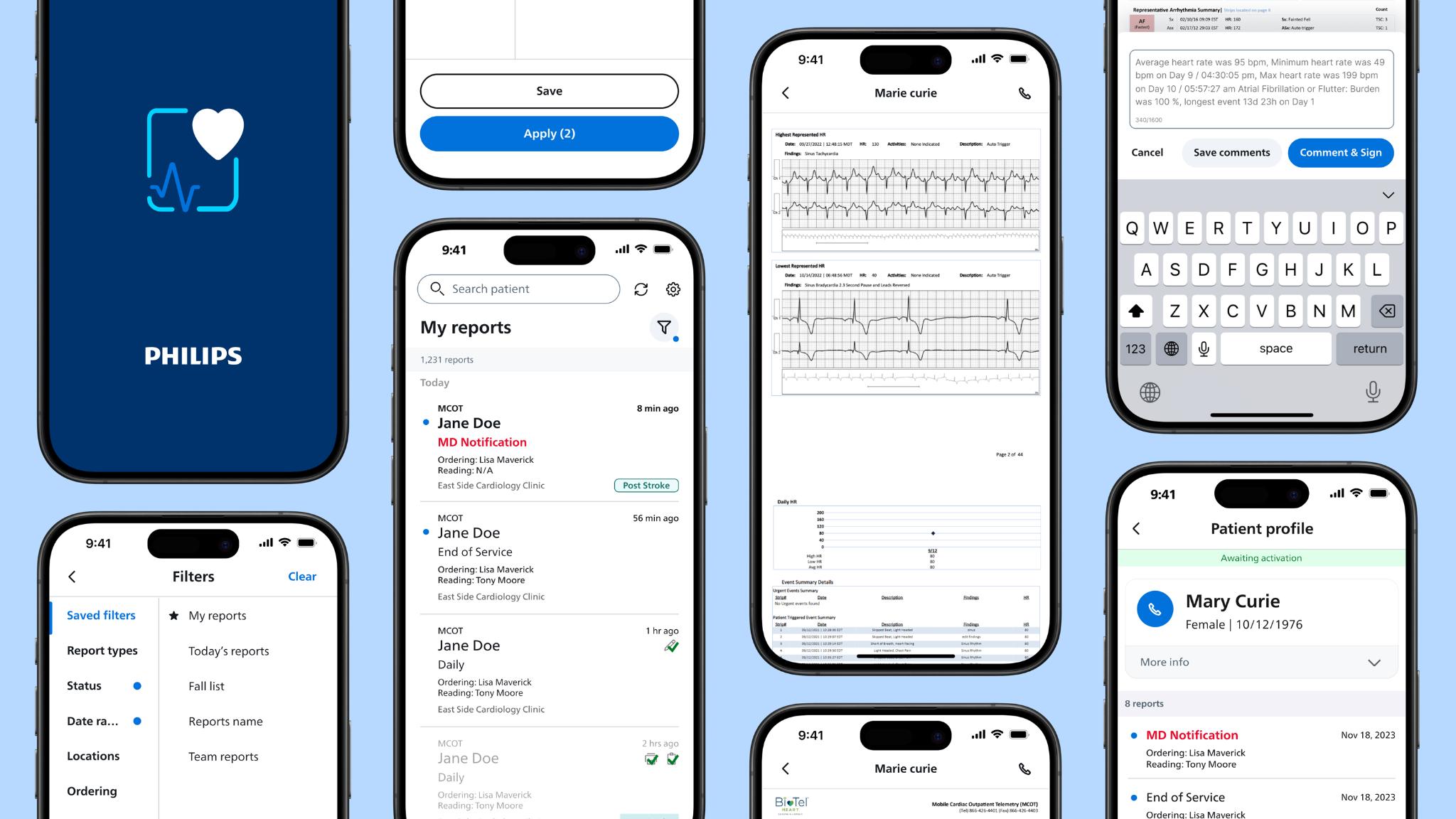 iF Design - Philips ECG Reports App