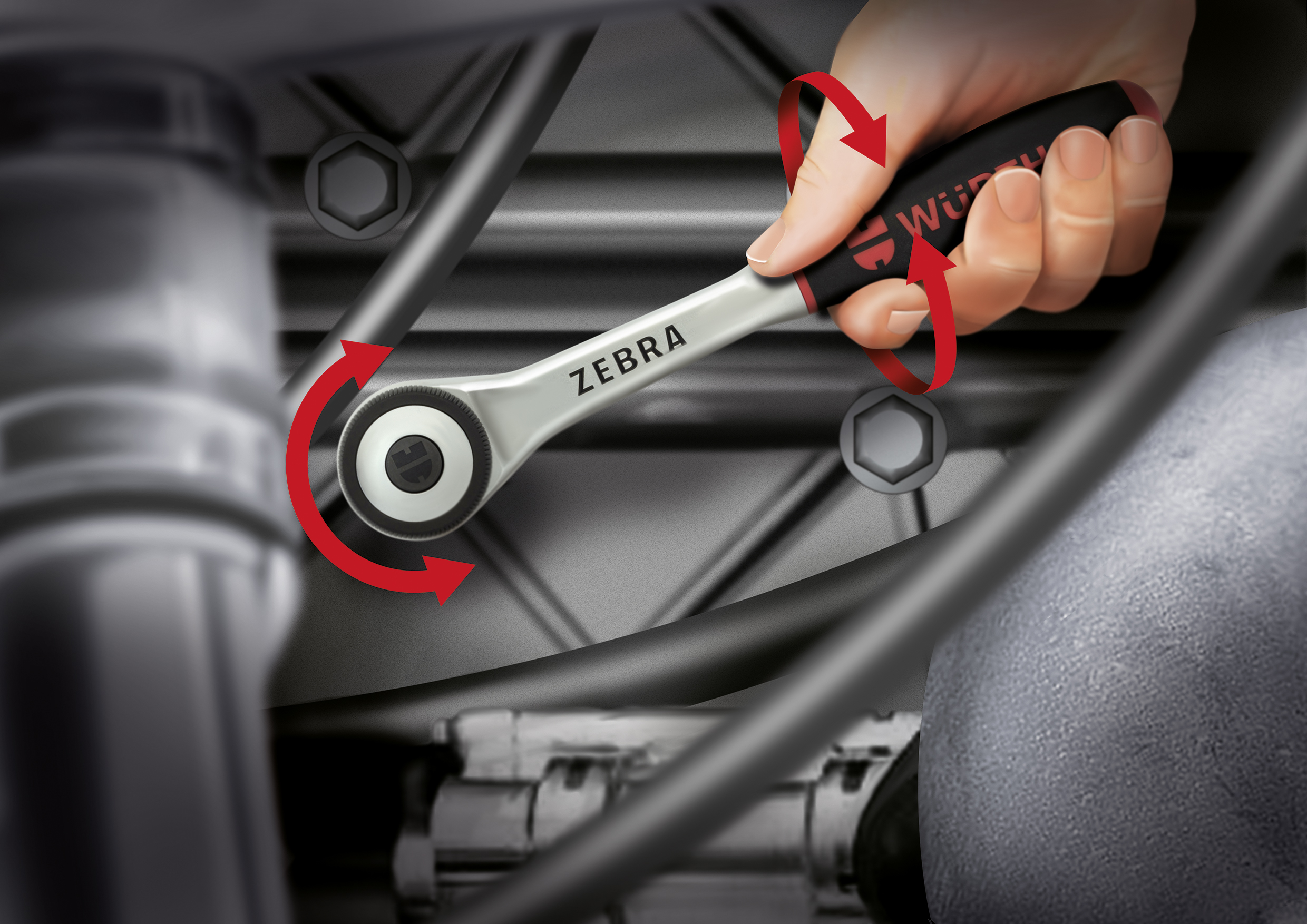 iF Design - ZEBRA ratchet with 360° rotating handle